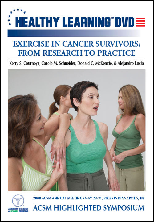 Exercise in Cancer Survivors DVD, Exercise Research & Practice DVDs ...