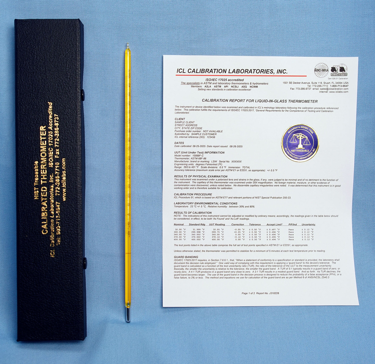 General Purpose Lab Thermometer, -20 to 150 °C, Total Immersion - ICL ...