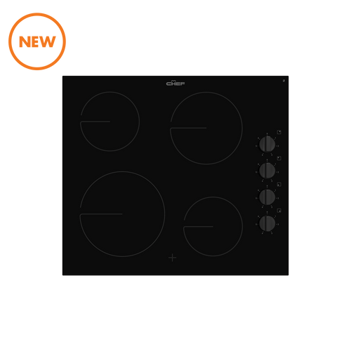 CHC642BB - 60cm 4 Zone Ceramic Cooktop - Spartan Appliances