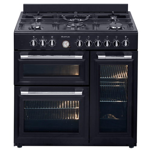AFGR935B - 90cm Freestanding Cooker With Wok Burner - Matte Black ...