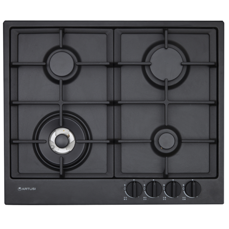 AGH65MB - 60cm Gas Cooktop - Matt Black - Spartan Appliances