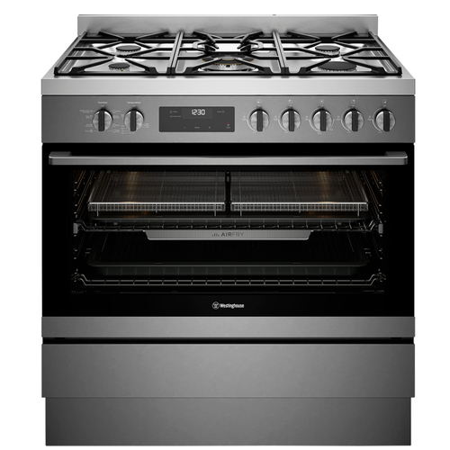 WFE9516DD 90cm Dual Fuel Freestanding Cooker with AirFry Dark Stainless ...