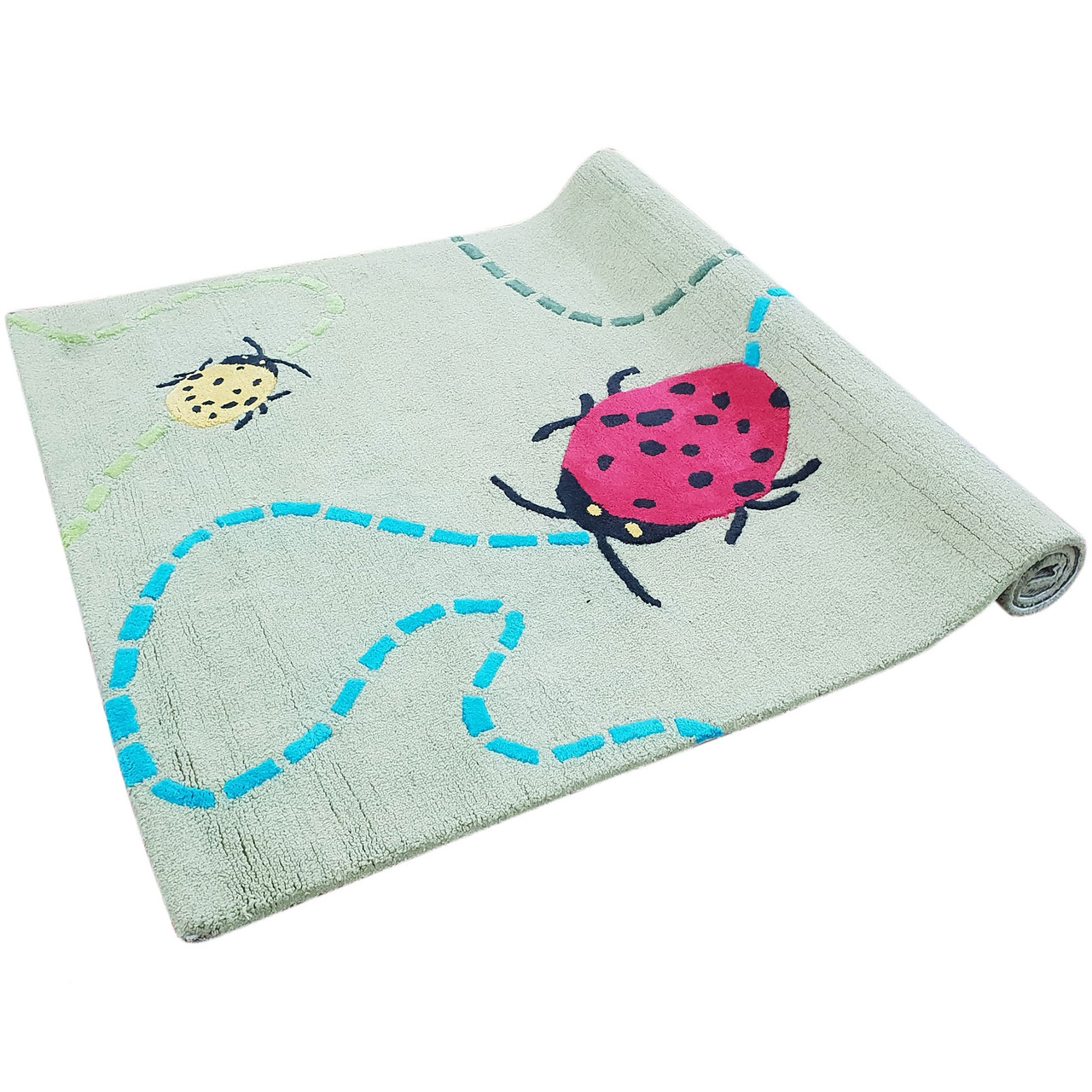 Ladybug Hand-Tufted Cotton Rug - Yoko