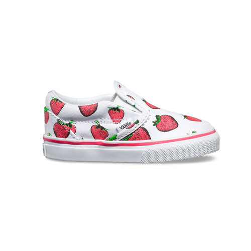 Vans Girls Classic Slip-On Strawberry Shoes