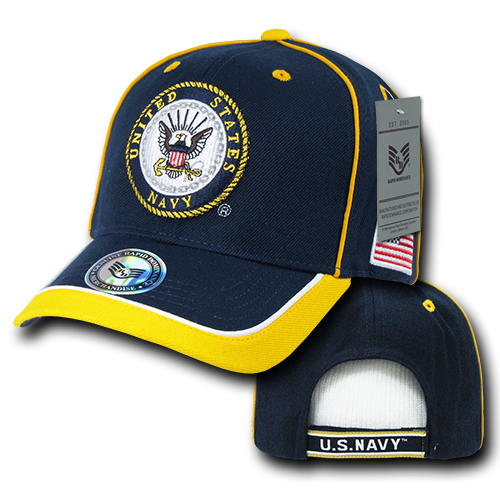 S012 - Piped Military Cap - U.S. Navy - USMilitaryHats.com