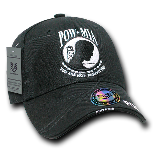 RD7 - Shadow Cap - POW-MIA - Black - USMilitaryHats.com