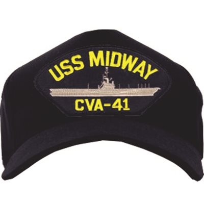 USS Midway CVA-41 Ship Cap - USMilitaryHats.com