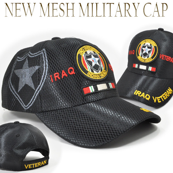Iraq Veteran Cap - Black - USMILITARYHATS.COM