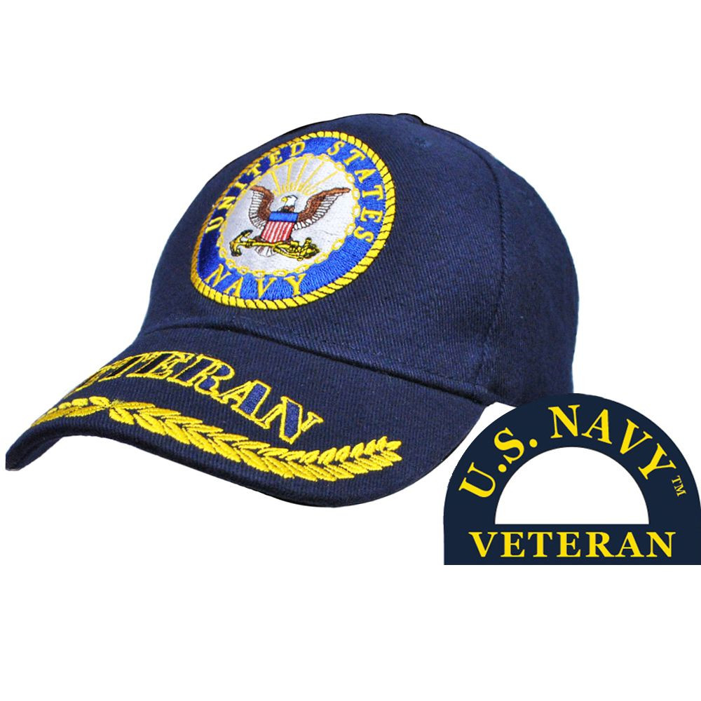 Navy Veteran Caps - USMilitaryHats.com