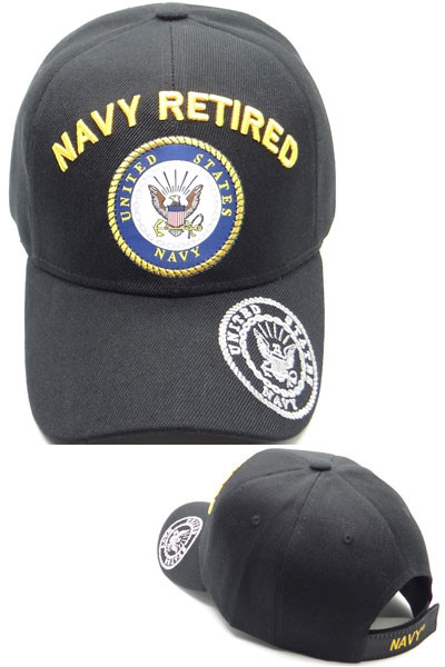U.S. Army Retired Cap - Black - USMILITARYHATS.COM
