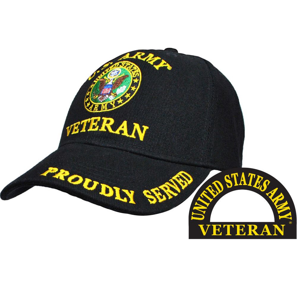 Official Licensed Military Veteran Caps - USMilitaryHats.com