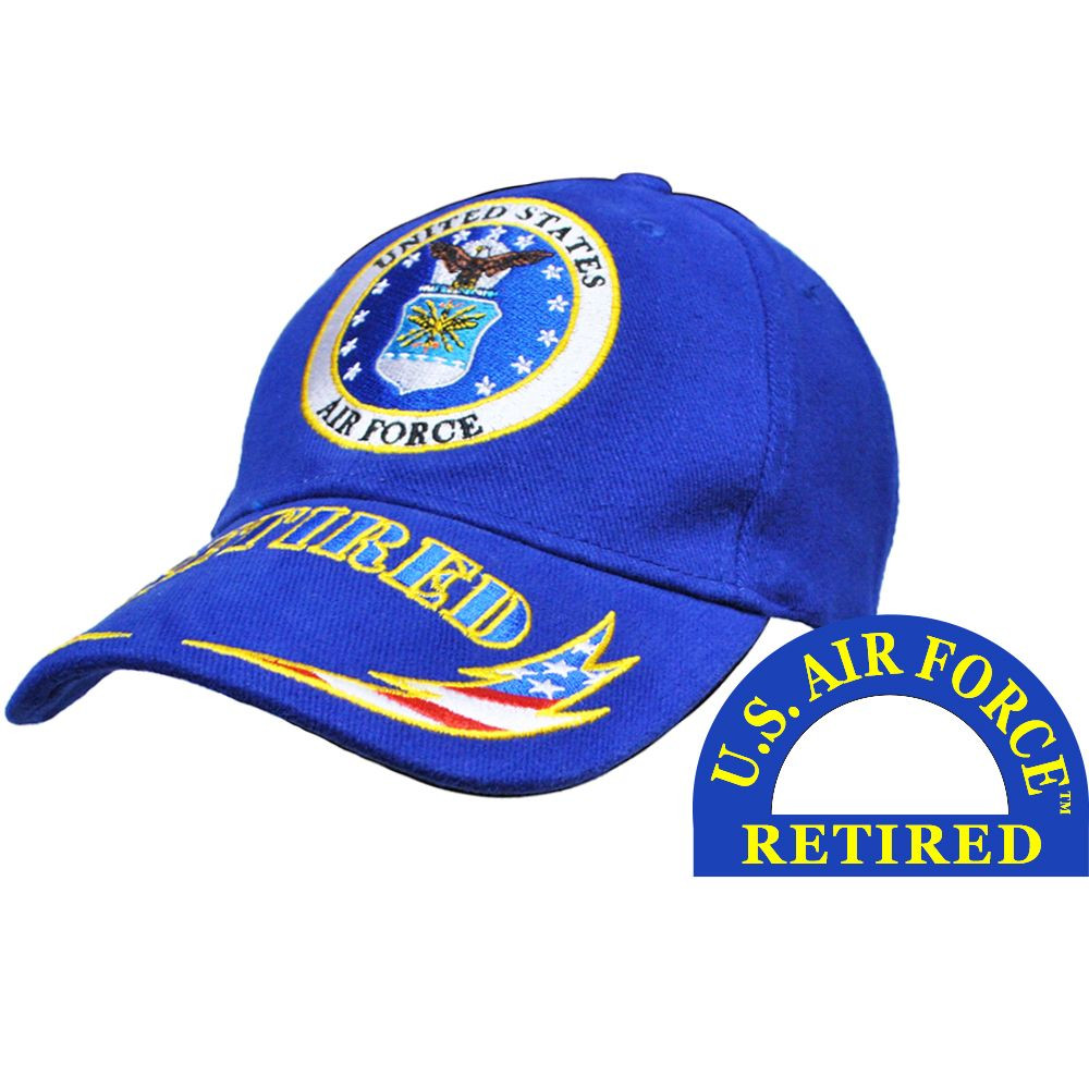 Air Force Retired Caps - USMilitaryHats.com
