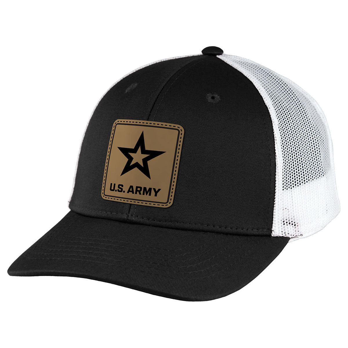 U.S. Army Caps Made in USA White/Black Mesh - USMilitaryHats.com
