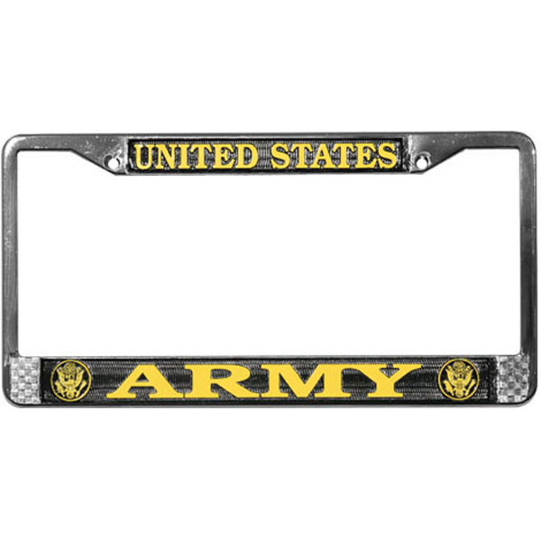 Army Combat Infantry License Plate Frame - LFA28 - USMILITARYHATS.COM