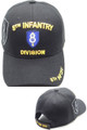 4th Infantry Division Shadow Cap - Black - USMILITARYHATS.COM