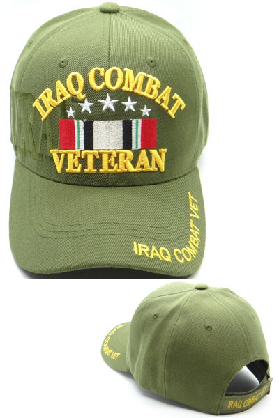 Iraq Veteran Cap - Black - USMILITARYHATS.COM