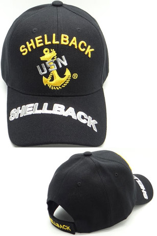 U.S. Navy Shellback Cap - Black - USMILITARYHATS.COM