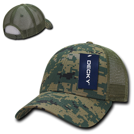 Structured Camo Trucker Cap - MCU MARPAT Camouflage - USMILITARYHATS.COM