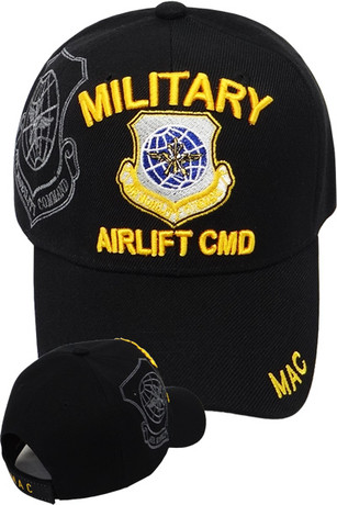 Military Airlift Command Cap Shadow - Black - USMILITARYHATS.COM