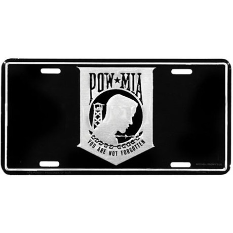 L29 - POW MIA License Plate - Made in USA - USMILITARYHATS.COM