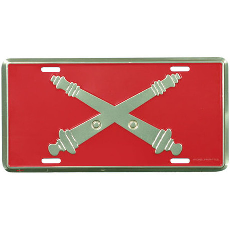 LA32 - US Army Field Artillery Crossed Cannons License Plate - Made in ...