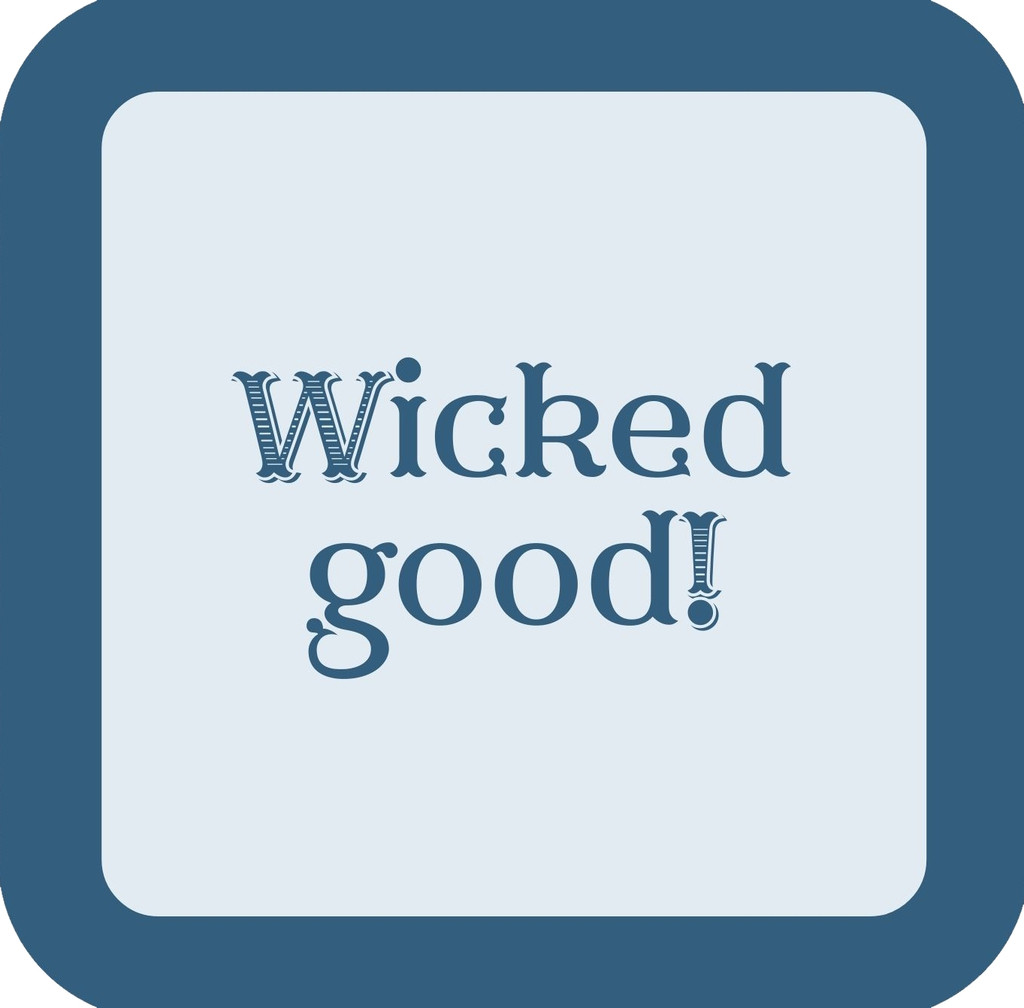 Wicked Good Premium Drink Coaster Resin With Cork Backing - Poster Foundry