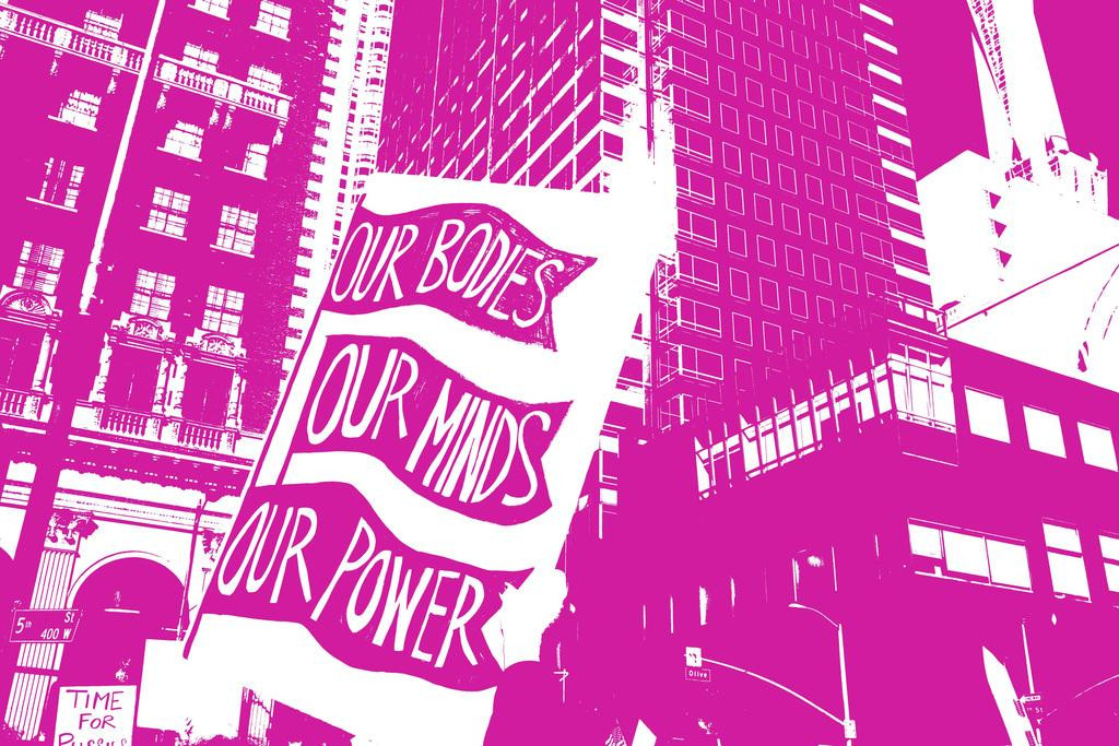 Laminated Womens Rights Protest Signs Our Bodies Minds Buildings in ...