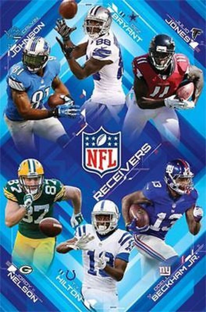 Wide Receivers Players Football Sports Poster 22x34 - Poster Foundry