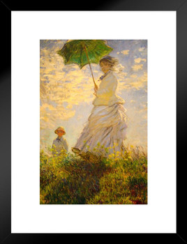 Claude Monet Poster Woman With Parasol 1875 Madame Monet and Her Son ...