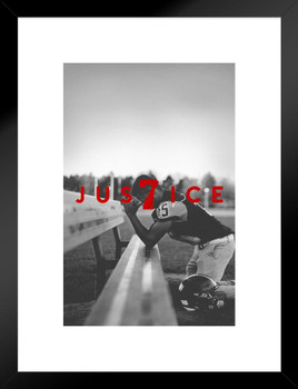 Power 7 Logo Justice Player Kneeling Landscape Cool Wall Decor Art ...