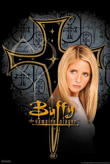 Buffy The Vampire Slayer Cross Graphic 90s TV Show Series Horror Cool ...