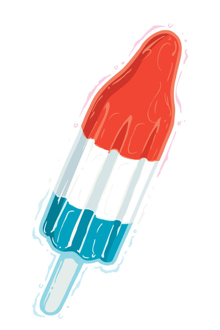 Patriot Pop Frozen Popsicle Cool Wall Decor Art Print Poster 12x18 ...