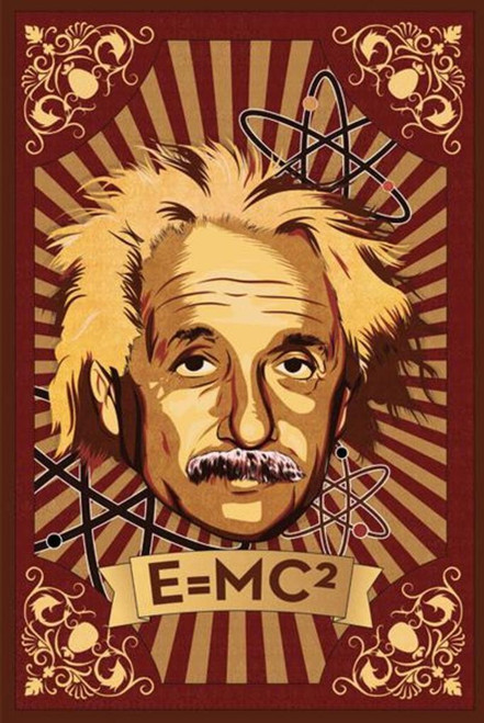 Laminated Albert Einstein EMC2 Energy Equation Science Poster Dry Erase ...