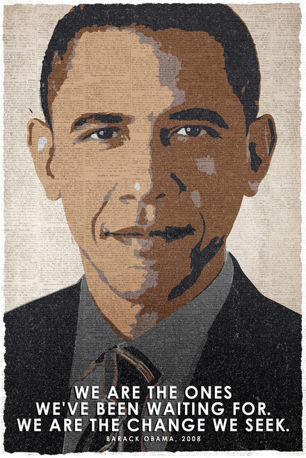 President Barack Obama We are the Change We Seek Image Cool Wall Art ...