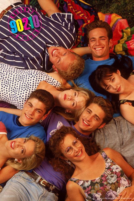Laminated Beverly Hills 90210 Season 1 Complete Cast Retro Vintage 90s ...