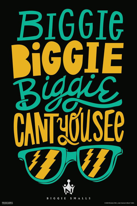 Laminated Notorious BIG Biggie Cant You See Hypnotize Biggie Smalls ...