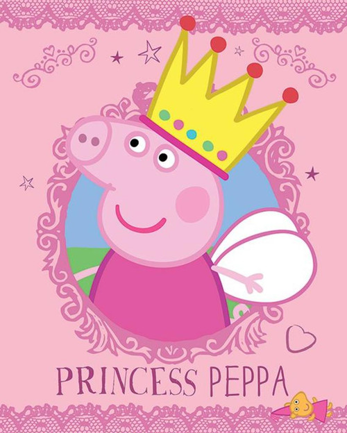 Peppa Pig Princess Peppa Kids TV Show Cool Wall Art Print Poster 20x16 ...