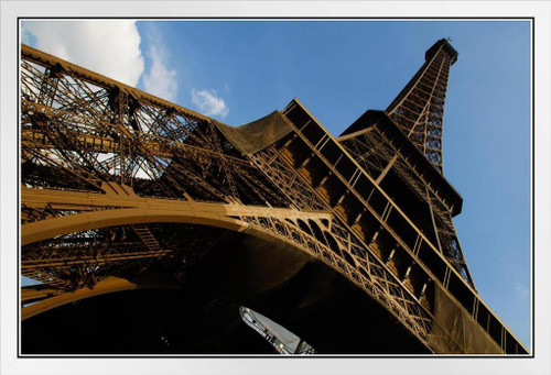 Eiffel Tower Framework From Below Paris France Photo Photograph White ...