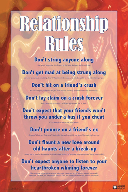 Relationship Rules Cool Wall Art Print Poster 24x36 - Poster Foundry