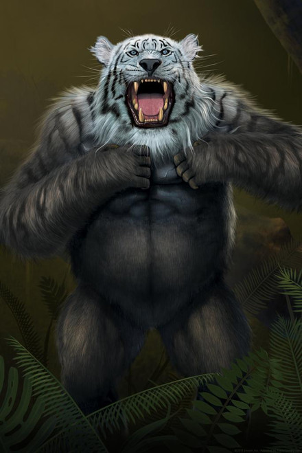 Tigerilla White Tiger Gorilla Animal Mashup by Vincent Hie Funny Cool ...