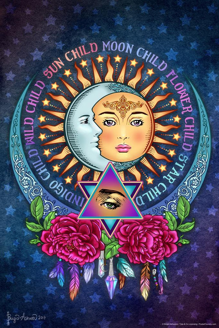 Laminated Star Child Wild Child 2 by Brigid Ashwood Poster Dry Erase ...