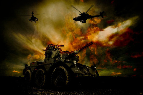Laminated Apache Attack by Chris Lord Photo Photograph Poster Dry Erase ...