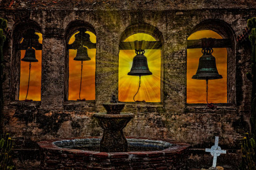 Laminated Mission Bells by Chris Lord Photo Photograph Poster Dry Erase ...