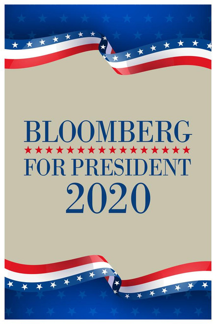 Laminated Michael Bloomberg For President 2020 Retro Style Campaign ...
