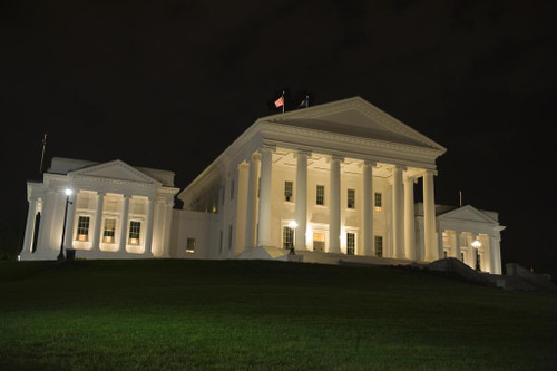 Virginia State Capiol Illiuminated at Night Photo Photograph Cool Wall ...