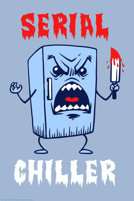 Serial Chiller Killer Fridge Funny Parody LCT Creative Cool Wall Art ...