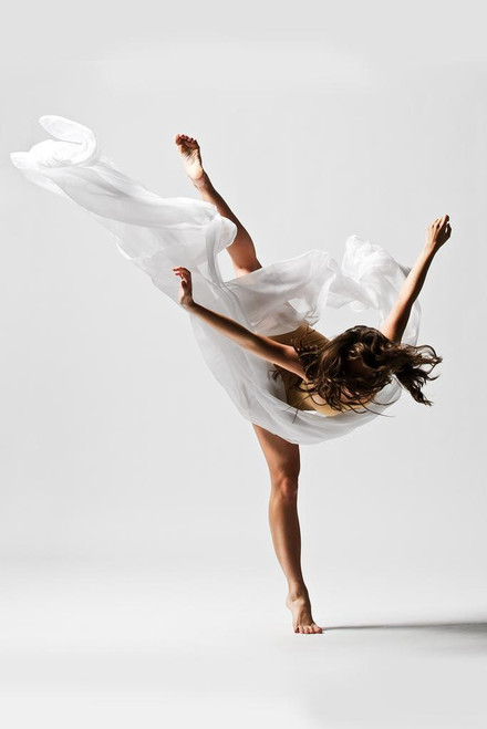 Laminated Girl dancing Poster Dry Erase Wall Art 12x18 - Poster Foundry