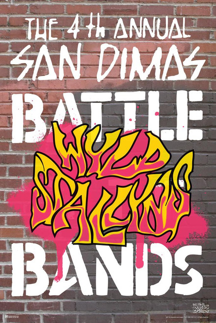 Laminated Bill and Teds Bogus Journey Wyld Stallyns San Dimas Battle of ...