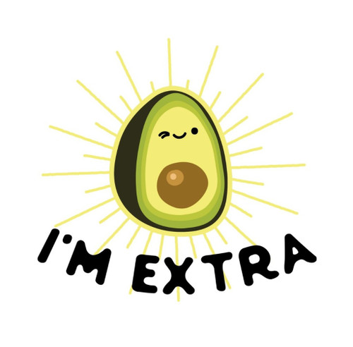GGZ228 Im Extra Avocado Drink Coaster - Poster Foundry
