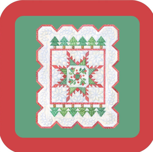 Carols Rose Garden Holiday Whimsy 8 Point Star Patterned Quilt H-CMS353 Drink Coaster - Poster ...